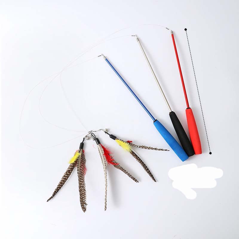 Ready Stock Wholesale & OEM 3 Sections Retractable Cat Funny Stick ...