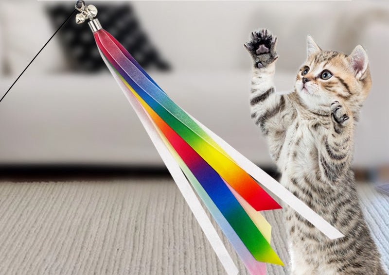 Ready Stock Wholesale & OEM Colorful Ribbon Cat Stick – Feisuo Pet